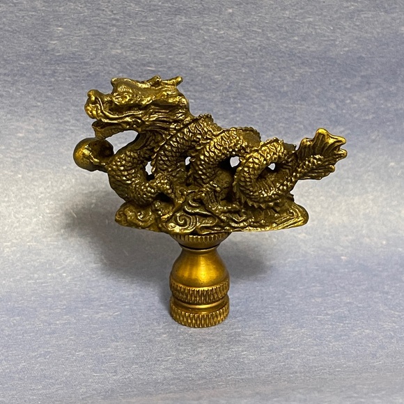 Accents | Solid Brass Dragon Antique Lamp Finial | Poshmark